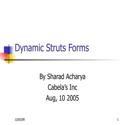 Dynamic Struts Forms | PPT