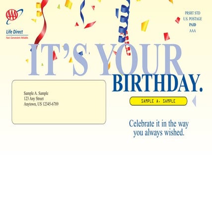 AAA Life Insurance Direct Mail | PDF