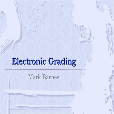 Electronic Grading | PPT
