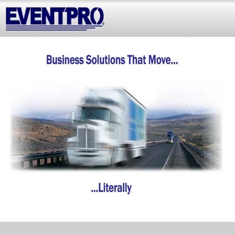 Event Pro Mobile Business Solutions Presentation 11.19.08 ...