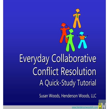 Everyday Collaborative Conflict Resolution 1 09 Final | PDF