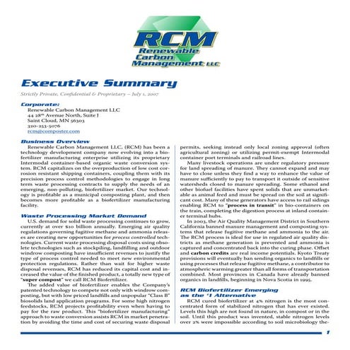 Executive Summary July 07 | PDF
