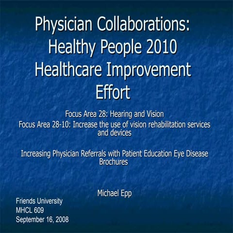 Eye Disease Brochures | PPT