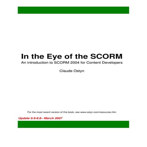 Eye Of The Scorm Draft | PDF