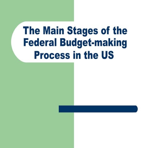 Federal Budget Making | PPT | Business Accounting & Finance | Business