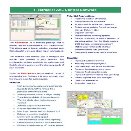 Fleetracker Software Info | PDF