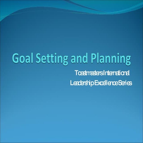 Goal Setting and Planning | PPTX