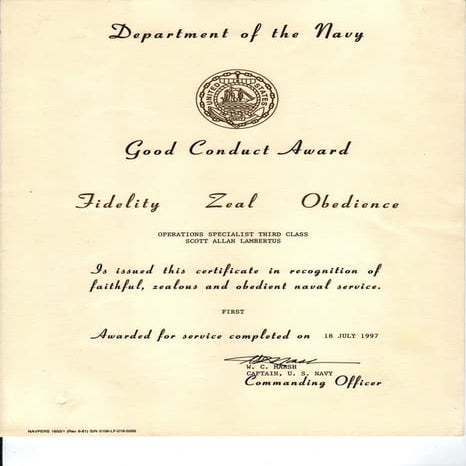 Good Conduct Award | PDF
