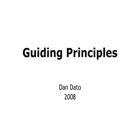 My Guiding Principles | PPT