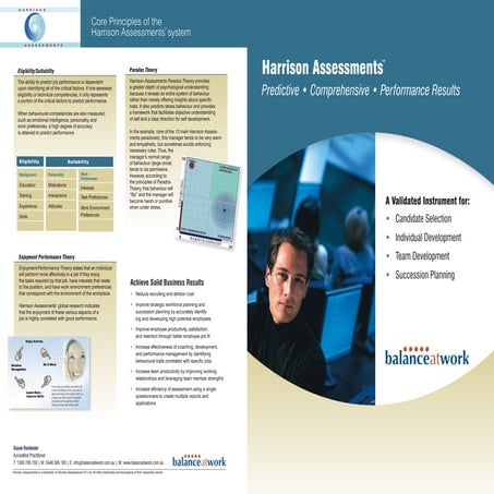 Harrison Assessments by HR Central K.K. | PDF