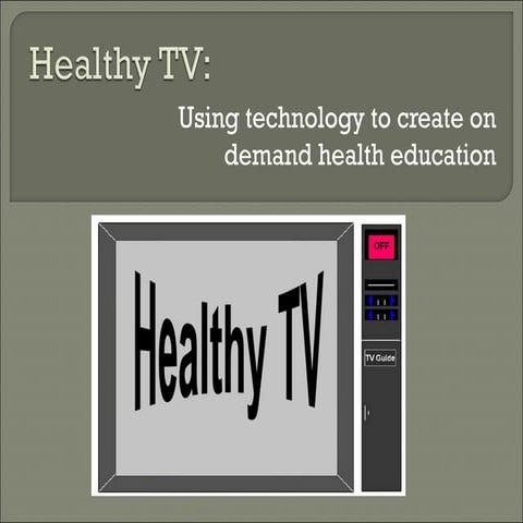 Healthy Tv | PPT