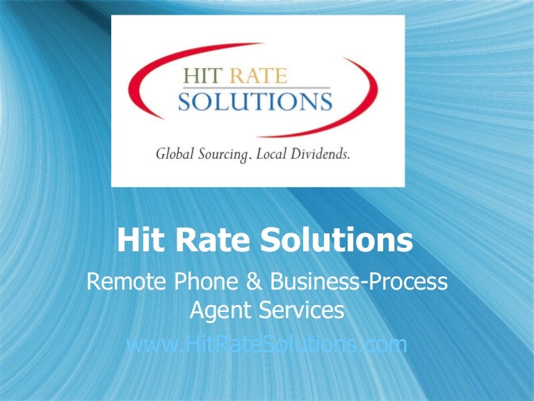 Hit Rate Solutions Overview