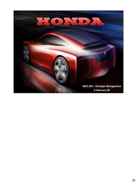 Honda presentation | PPT
