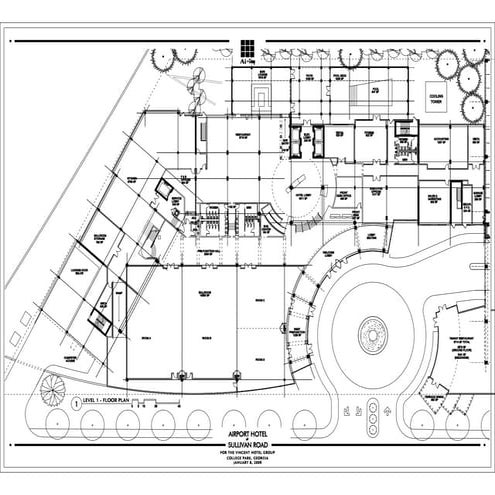 Hyatt Hotel Lobby Plan | PDF