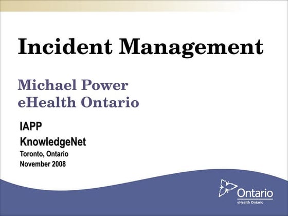 Incident Management PowerPoint Presentation Slides | PPT