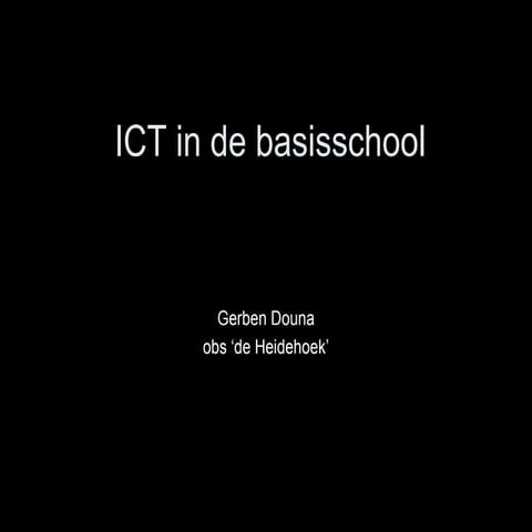 Ict In De Basisschool | PPT