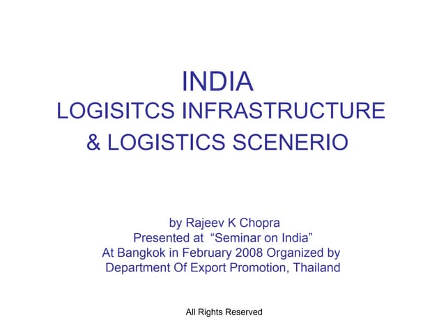 India Logistics Market -Ken Research | PDF