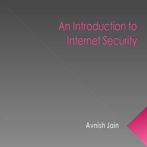Internet Security | PPT