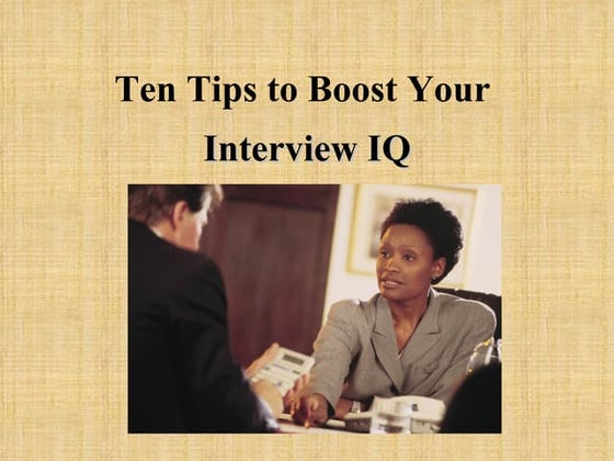 10 Important Points for Interview Skills | PPTX | Resume Writing and ...