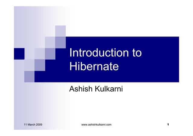 Introduction To Hibernate | PDF Introduction To Hibernate | PDF
