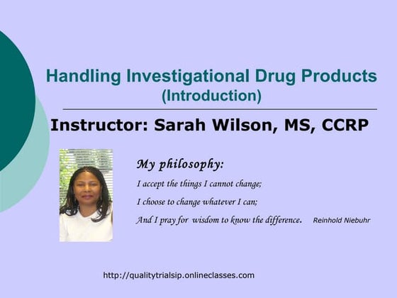 Investigational product management | PPT