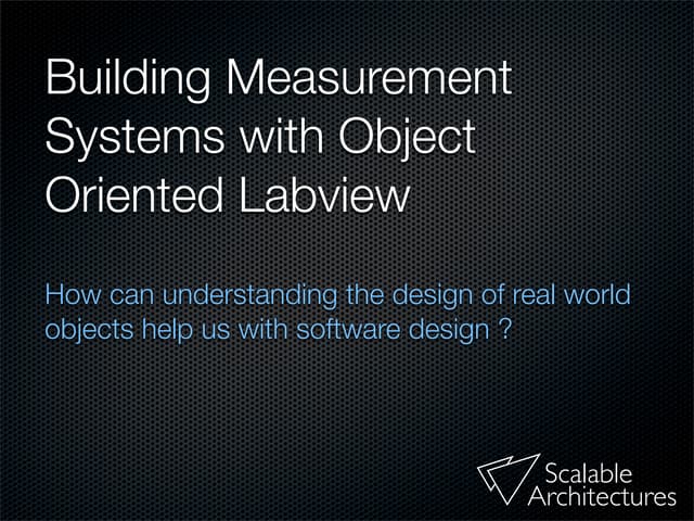 Introduction to Objects - building Measurement Systems | PPT Introduction to Objects - building Measurement Systems | PPT