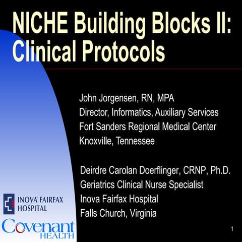 NICHE Building Blocks: Protocols | PPT