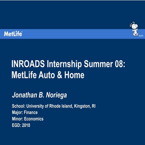 MetLife A&H Summer 08 Presentation | PPT