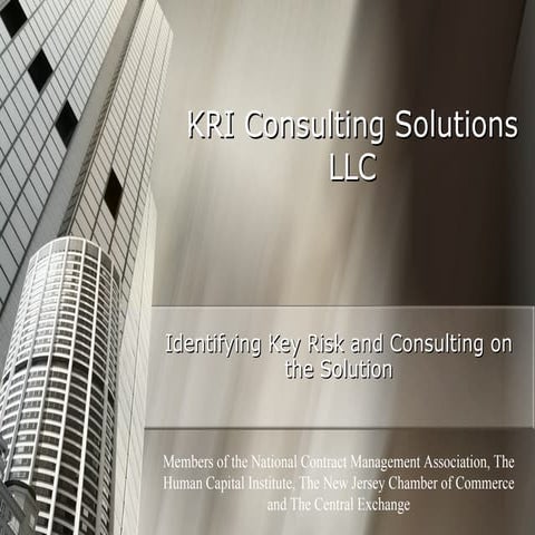 KRI Consulting Solutions LLC | PPT