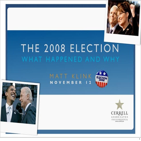 Understanding the 2008 Presidential Election | PPT