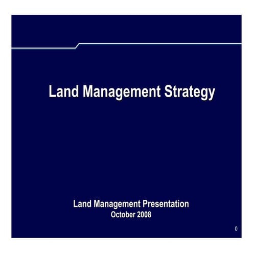 Land Management Strategy Presentation | PDF