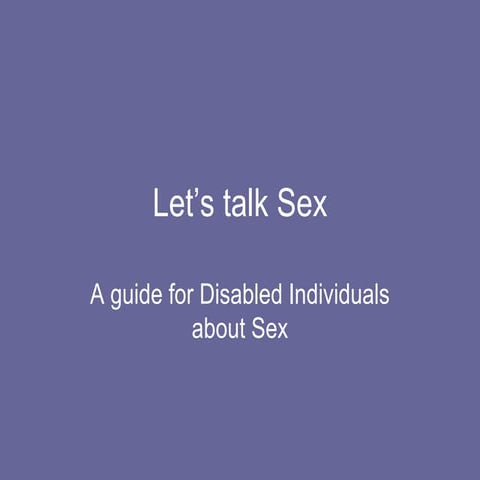 Lets Talk Sex Ppt