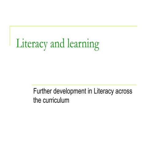 Literacy | PPT