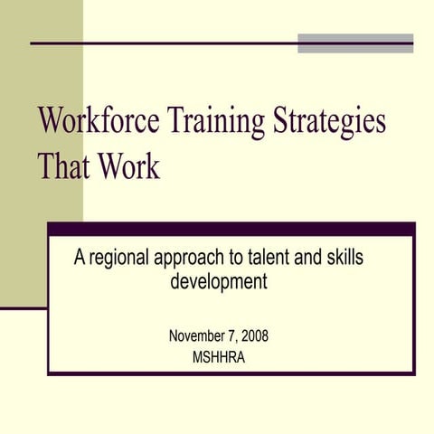 Planning: Understanding the job market | PPTX