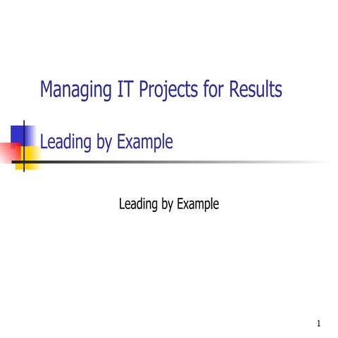 Managing It Projects Improving Leadership Capabilities | PPT