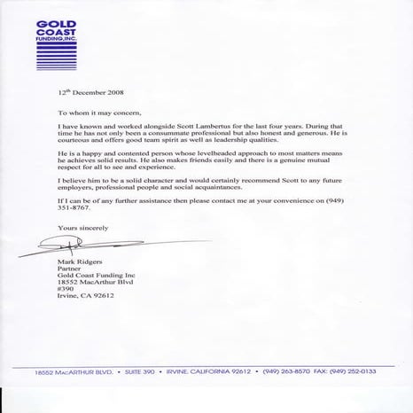 Letter of Recommendation | PDF