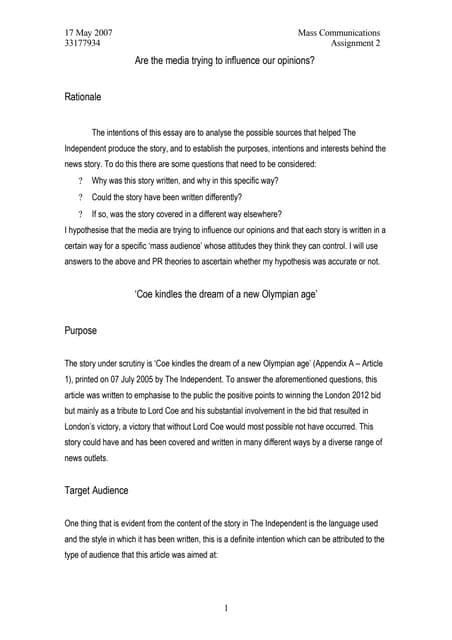 Basic News Article Structure | PDF