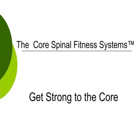 Med X Core Spinal Systems | PPT
