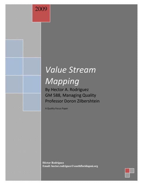Value stream mapping f | DOC | Logistics | Business