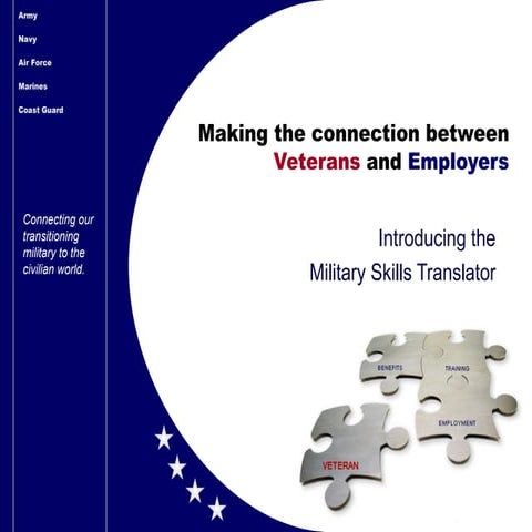 Military Skills Translator Overview 102008 | PPT