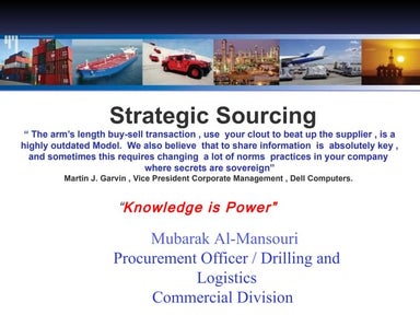 7 Step Strategic Sourcing Process | PPT
