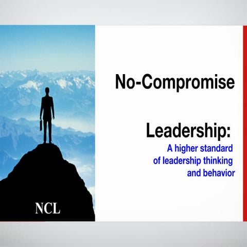 No-Compromise Leadership Keynote | PPT