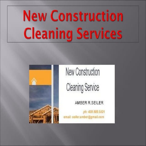 New Construction Presentation | PPT