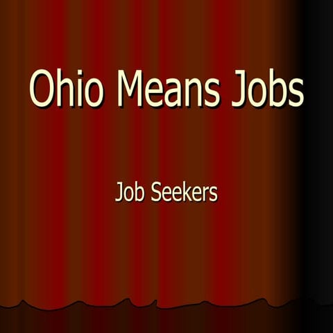 Ohio Means Jobs | PPT
