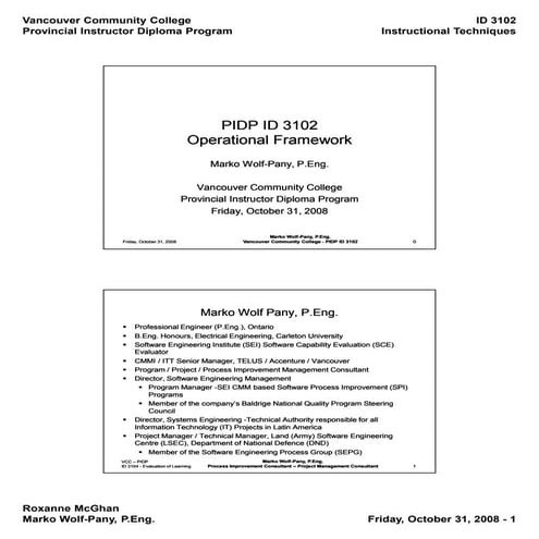 Operational Framework | PDF