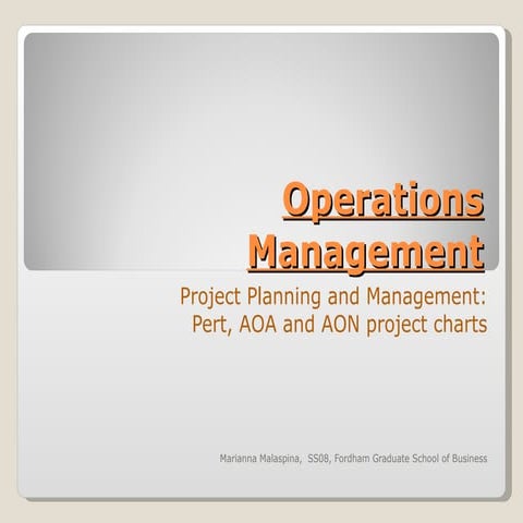 Operations Management | PPT