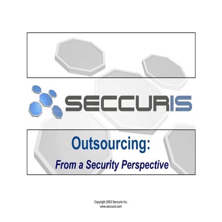Outsourcing: A Security Perspective | PDF