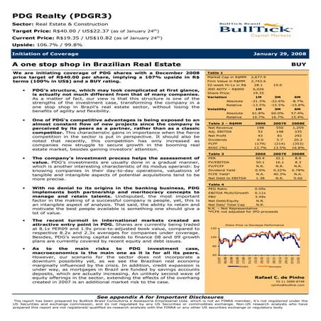 PDG Initiation | PDF