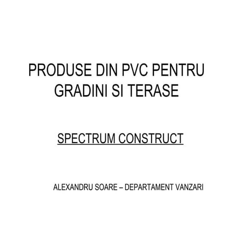 Produse Din PVC | PPT