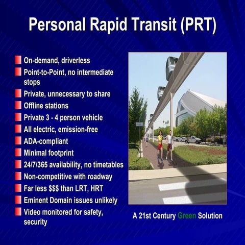 Personal Rapid Transit Essentials | PPT